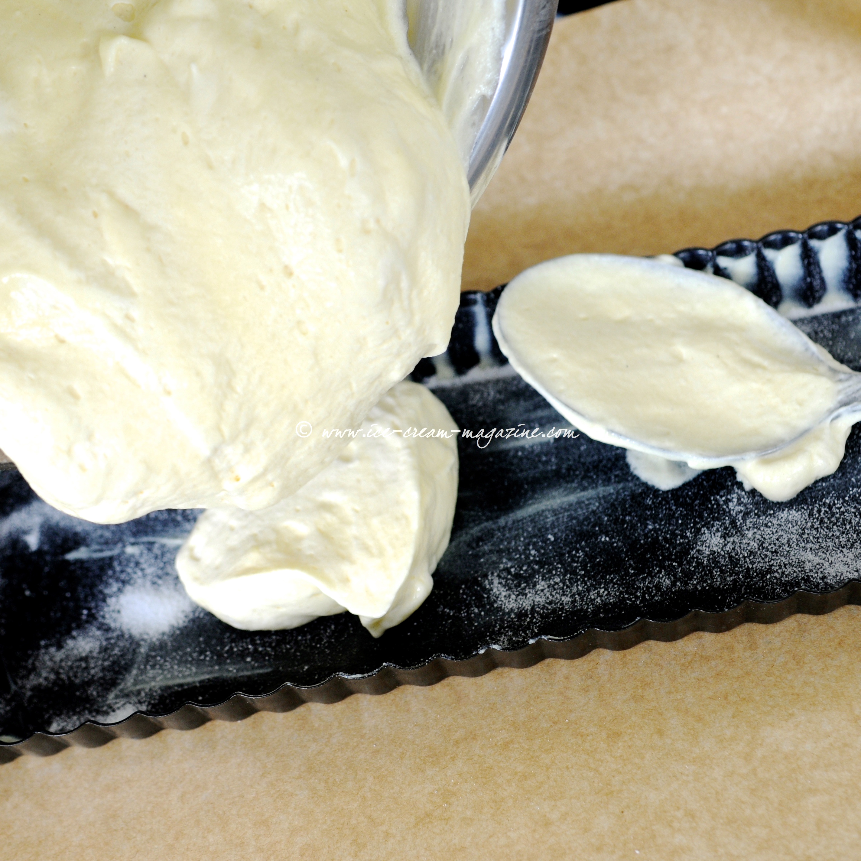 Ricotta Sponge Ice Cream Delice and The Lady Grey | ice cream magazines