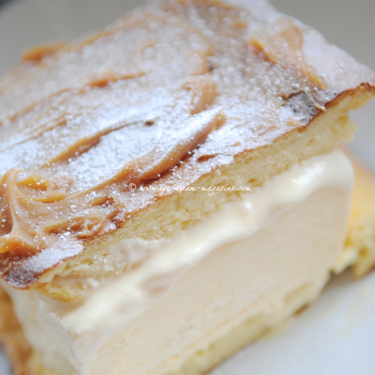 Ricotta Sponge Ice Cream Delice and The Lady Grey | ice cream magazines