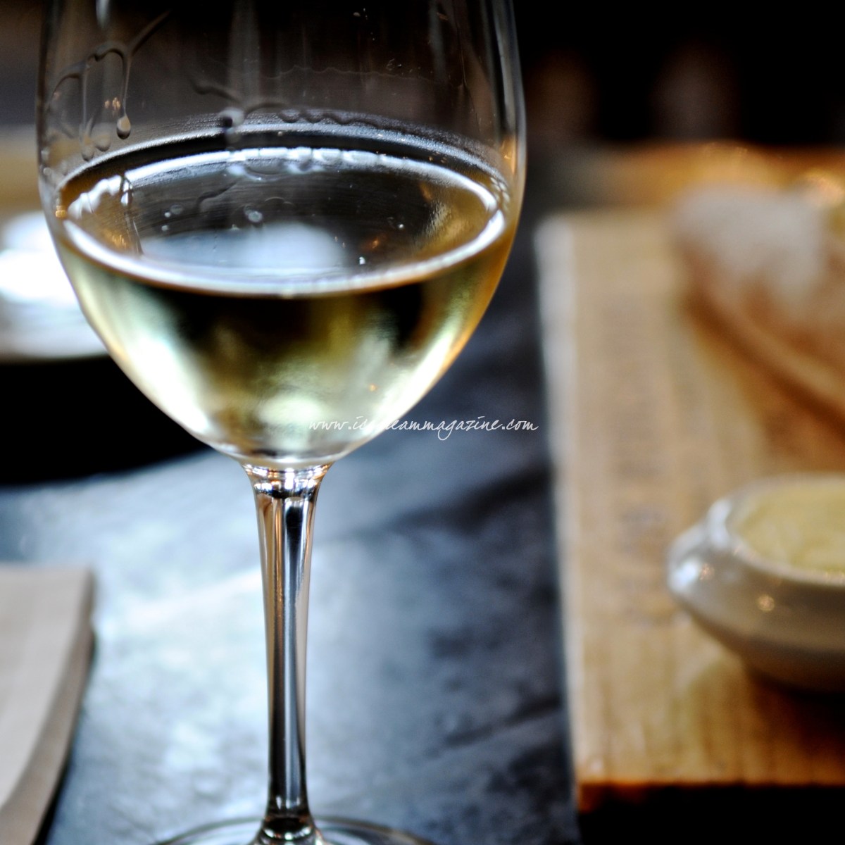 white wine in glass | ice cream magazines